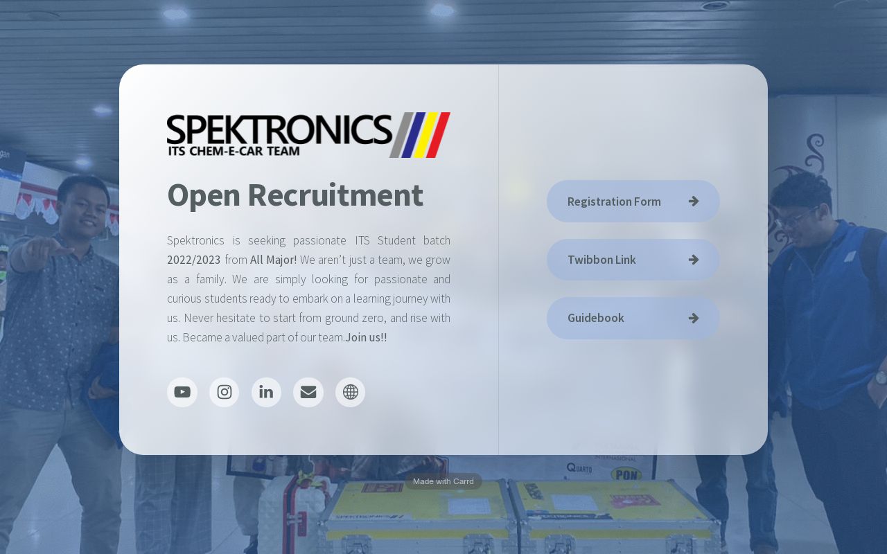Spektronics ITS Open Requirements